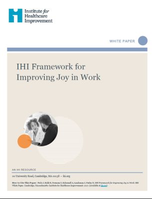 Ihi Framework For Improving Joy In Work Quality Improvement Elft