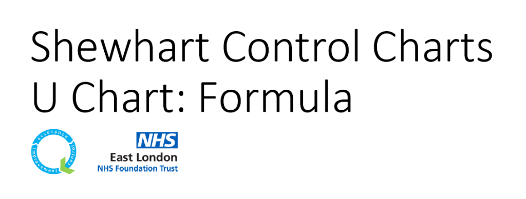 U Chart formula - Quality Improvement - ELFT