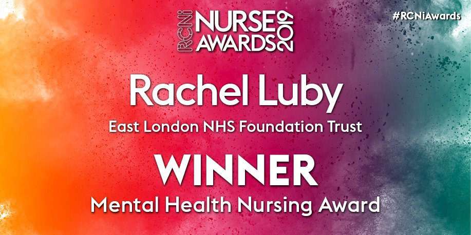 Rachel Luby wins Mental Health Nursing Award - Quality Improvement - ELFT