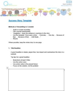 Story Template - Quality Improvement - ELFT